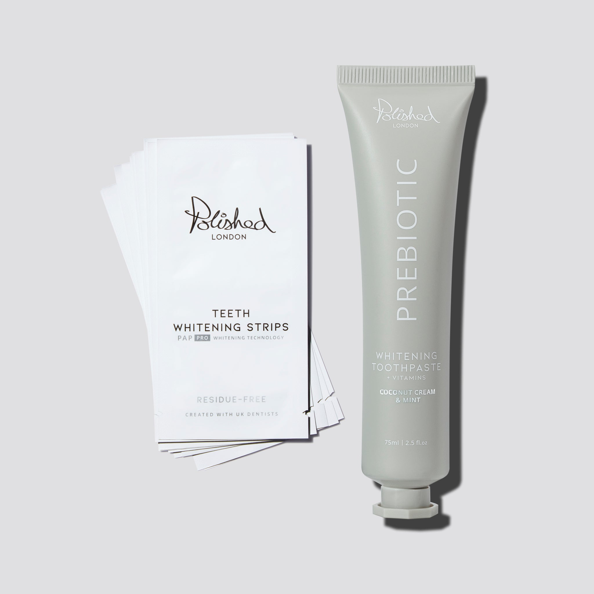 Whitening Strips & Prebiotic Whitening Toothpaste Bundle | Whiten ...